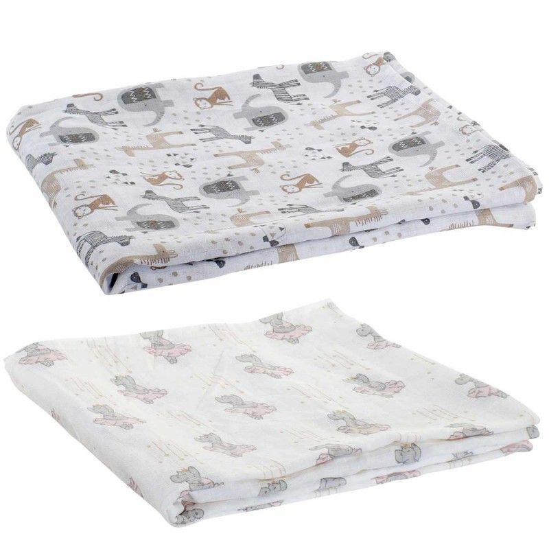 MUSELINA KIKA ANIMALES ALGODÓN